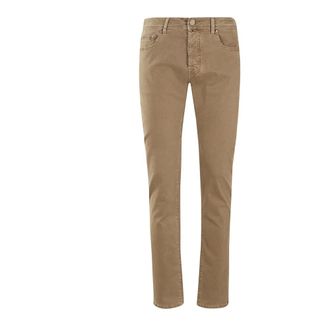 Jacob Cohen Homme, Pantalons, Brun, Taille: W34 Pantalon en gabardine stretch