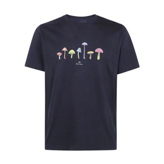 Paul Smith T-Shirt Pilze - - Tops - Herren - Blau - XL