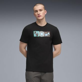 Puma Sunset Drive Graphic T-Shirt Herren, Kleidung, Schwarz, XXL