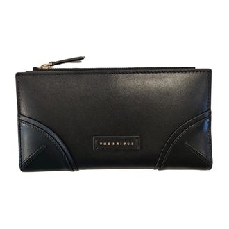 The Bridge Matilde Leder Geldb&ouml;rse mit M&uuml;nzfach - - Accessories - Damen - Schwarzk - ONE SIZE