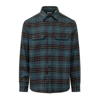 Burberry Gekariertes Langarmhemd - - Shirts - Herren - Blau - M
