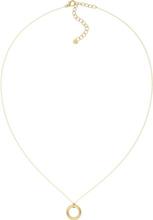 Jean & Len Anna Necklace in Gold, frei von Nickel, Blei und Cadmium, 14K vergoldet, 316L Edelstahl, größenverstellbar (40-45 cm), wasserfeste Halskette