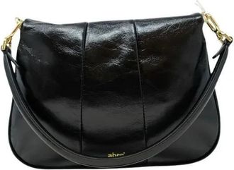 Abro Abro Hobo Bags - Venus Black Leather Bag - Gr. unisize - in Schwarz - für Damen