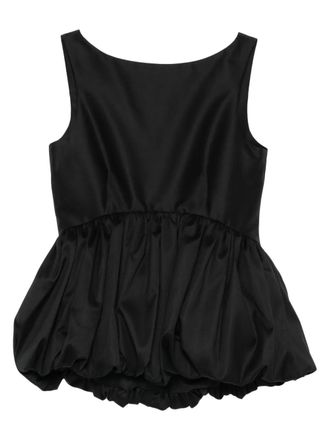 R&oacute;he peplum-hem top - Schwarz
