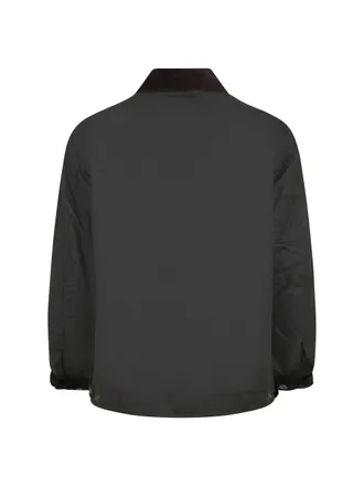 Barbour Mens Button Jacket Sage Cotton Down