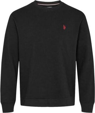 U.S.Polo Association U.S. Polo ASSN. Sweat-shirt aigle en pur coton noir classique pour homme, TAPIS SHOE, M