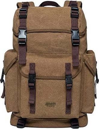 KAUKKO Vintage Chasse Sac à Bandoulière de Randonnée pour Hommes et Femmes avec Compartiment pour ordinateur portable de 14 pour le Travail, Voyage, Randonné