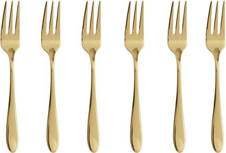Sambonet Kuchengabel Velvet 6 St&uuml;ck, Gold