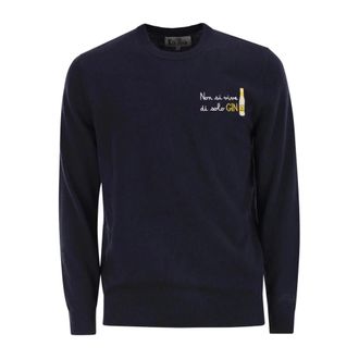 MC2 Saint Barth Rundhals-Strickpullover - - Knitwear - Herren - Blau - XL