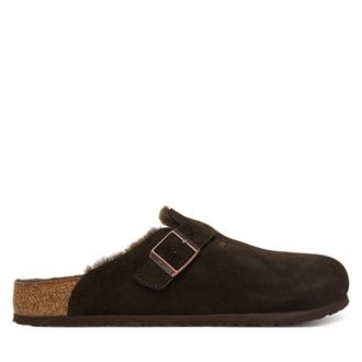 Birkenstock Pantoletten Birkenstock Boston Fur 1020567 Braun