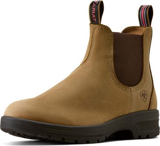Ariat Womens Cooper Chelsea Boots in Natural Taupe, B Medium Width, Size 36.5, by Ariat