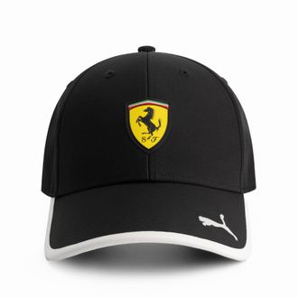 Puma Scuderia Ferrari F1 Kinder Klassische Logo-Kappe - Schwarz - Einheitsgr&ouml;&szlig;e
