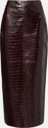 Nour Hammour Bleistiftrock Elyse aus Leder