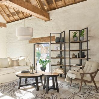 Loberon Wendeteppich Maruva - Florales Muster - Erdige Farbt&ouml;ne - Nat&uuml;rliche Webstruktur - Seitliche Fransen - 200x300 cm - Wohntextilien - Jute - Baumwolle, 