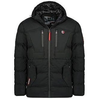Geographical Norway Cachot Lady - Parka Longue Epaisse Chaude Femme Automne Hiver - Manteau Fin Capuche Fausse Fourure - Blouson Coupe Vent - Doudoune Elegante Femmes (No