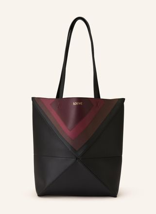 Loewe Shopper Puzzle Fold Medium rot