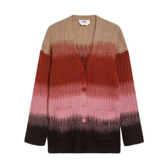 Fendi Maglia Cardigan Corto - - Knitwear - Damen - Mehrfarbig - S