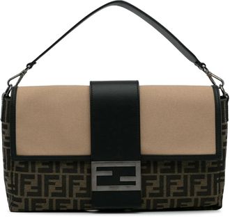 Fendi Hobo Bags - Large Zucca Canvas Convertible Belt Baguette - Gr. unisize - in Braun - f&uuml;r Damen