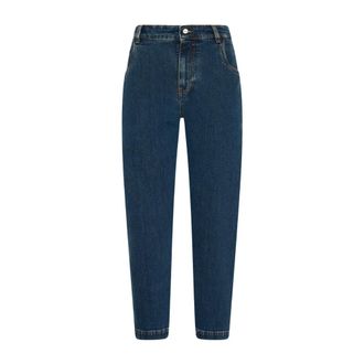 Kiton Jean Carotte Tailleur - Femme - Jeans - Bleu - Taille: 40 FR