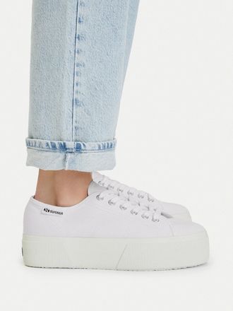 Superga Sneakers aus Stoff Superga 3790 Platform S3134MW Wei&szlig;