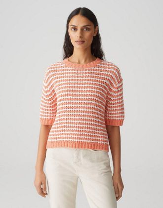 OPUS Strickpullover PALVADORA Boxy Fit aus BCI Cotton Mix