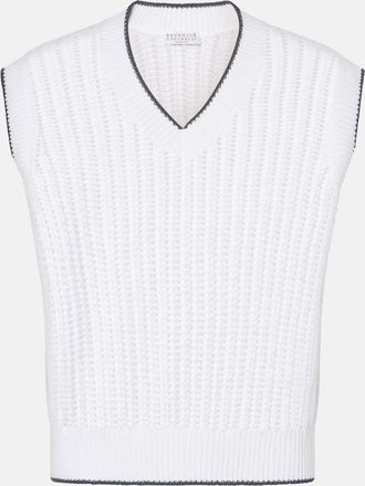 Brunello Cucinelli Pullunder aus Baumwolle