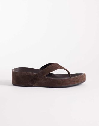 Tony Bianco Blaire - Sandales en daim v&eacute;ritable - Expresso-Brown