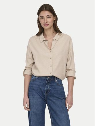 Only Hemd Goa 15363991 Beige Loose Fit