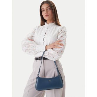 Calvin Klein Handtasche Calvin Klein Ck Small Shoulder Bag LV04F3170G Dunkelblau