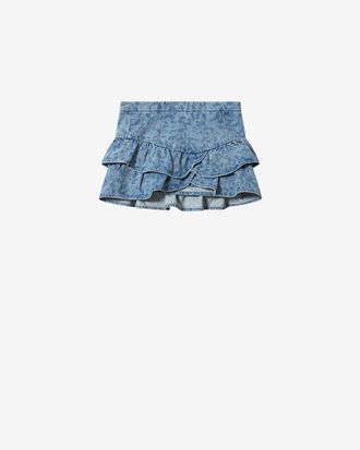 Isabel Marant Jupe Leyje - Femme - Bleu - Taille 34 - Marant &Eacute;toile