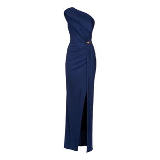 Elisabetta Franchi Red Carpet Asymmetrical Jersey Dress - - Dresses - Damen - Blau - M