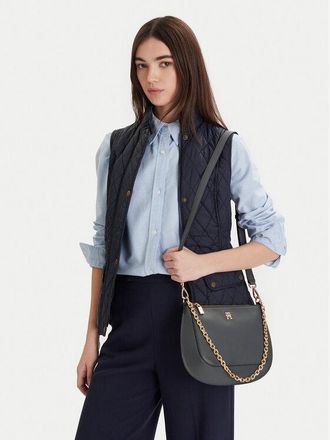 Tommy Hilfiger Handtasche Th Glam Conv Med Crossover AW0AW18143 Grau