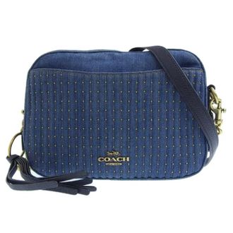 Coach Pre-owned Denim crossbody-taschen - - Pre-owned - Damen - Blau - ONE SIZE