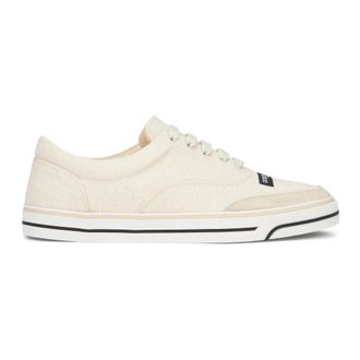 Dolce & Gabbana Baskets DG Sailing en lin - Homme - Chaussures - Blanc - Taille: 41 1/2 EU