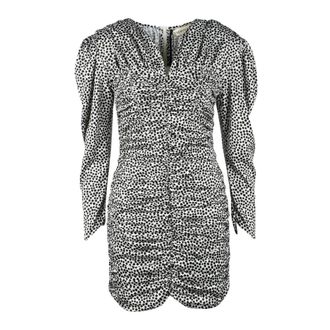 Nineminutes Ger&uuml;schtes Kurzes Kleid mit Puff&auml;rmeln - - Dresses - Damen - Mehrfarbig - S
