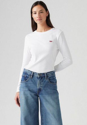 Levi's Langarmshirt ESSENTIAL HM LS TEE mit Logo Stickerei