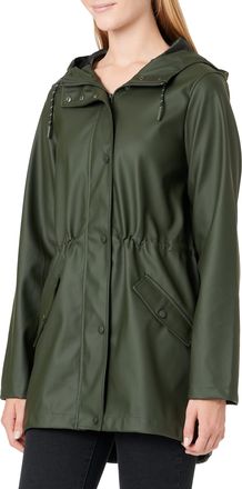 Vero Moda CURVE Damen Vmmalou Coated Jacket Noos Curve Jacke, Peat, 50 Gro&szlig;e Gr&ouml;&szlig;en EU