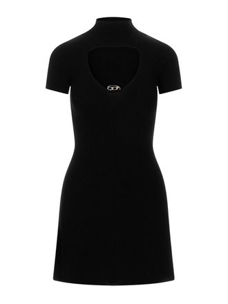 Diesel Robe Au Genou - Noir