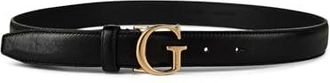 Guess Ceinture cuir v&eacute;ritable jeans