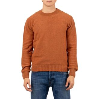 Gran Sasso Pull &agrave; col rond - Homme - Pulls - Orange - Taille: S