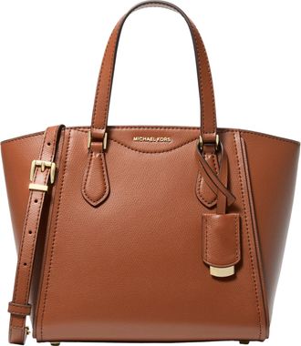 Michael Kors Women Sm Conv Tz Tote Xbody Hand Bag, Luggage