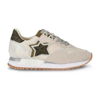 Atlantic Stars Damen Textil und Wildleder Sneakers - - Shoes - Damen - Beige - 41 EU