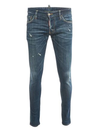 Dsquared2 Slim-Fit-Jeans im Distressed-Look - Blau