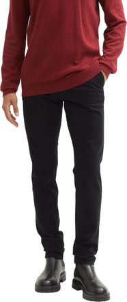 Tom Tailor Herren 1043719 Slim Fit Chino Hose mit Gürtel, 29999-Black, 33W / 34L