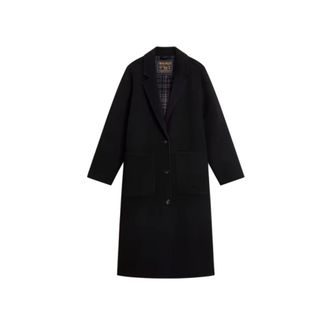 Woolrich Manteau en laine double - Femme - Manteaux - Noir - Taille: 40 FR