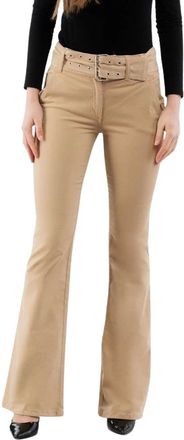 Moschino Femme, Pantalons, Beige, Taille: 36 FR Wide Pantalons