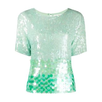 P.A.R.O.S.H. Mintgr&uuml;ne Bluse - - Blouses & Shirts - Damen - Mehrfarbig - XS