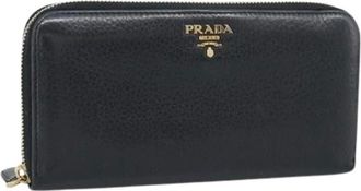Prada Portefeuille long vintage Pre-owned - Femme - Pre-owned - Noir - Taille: ONE Size