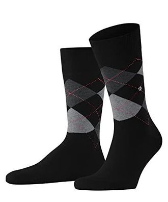 Burlington King M SO coton motif fantaisie 1 paire, Chaussettes Homme, Noir (Black 3011) nouveau - écologique, 40-46