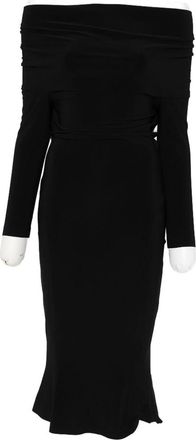Norma Kamali Robe Au Genou - Noir